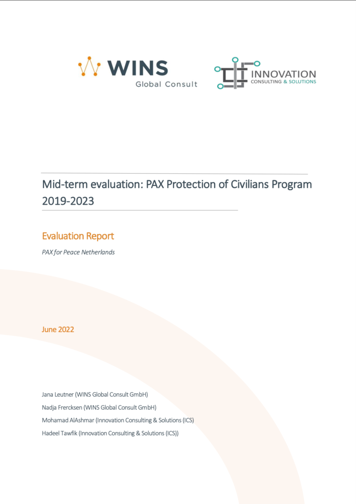 PoC Program Midterm Evaluation Report – PAX Protection of Civilians
