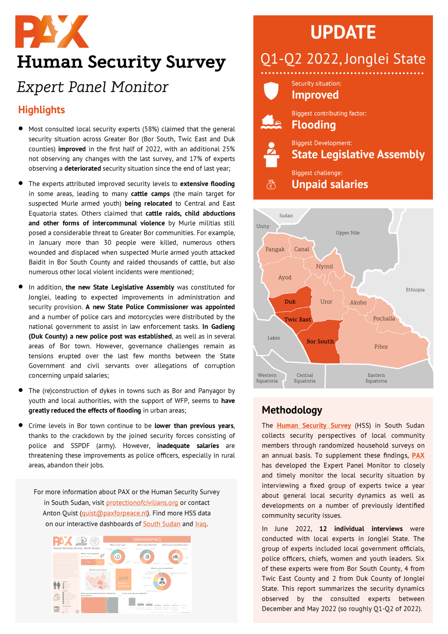 HSS Expert Panel Monitor: Q1-Q2 update from Jonglei State, South Sudan ...